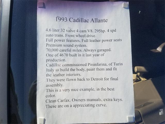 1993 Cadillac Allante for Sale | ClassicCars.com | CC-1730980