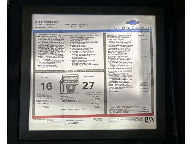 1996 Chevrolet Corvette Grand Sport for Sale | ClassicCars.com | CC-1823709