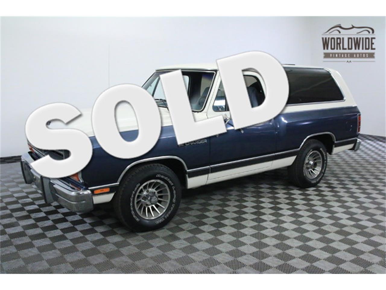 1987 Dodge Ramcharger for Sale | ClassicCars.com | CC-943809